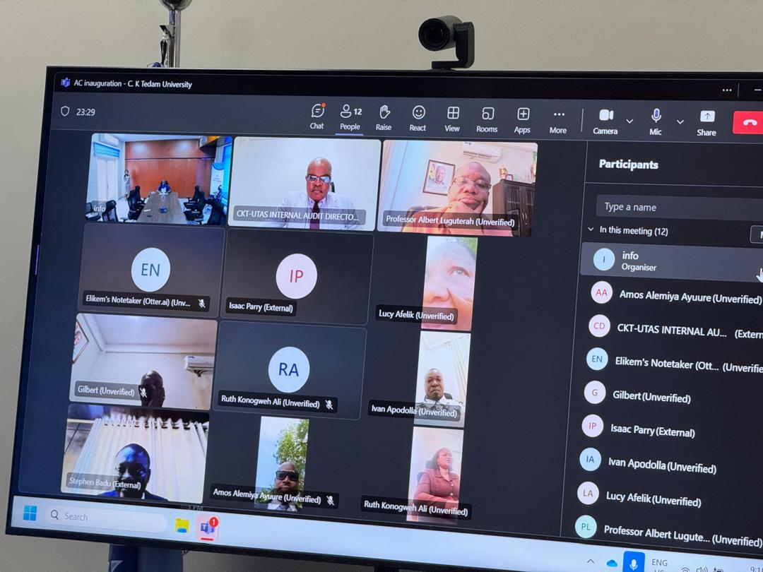 VIRTUAL INAUGURATION OF THE AUDIT COMMITTEE OF CKT-UTAS | Internal ...